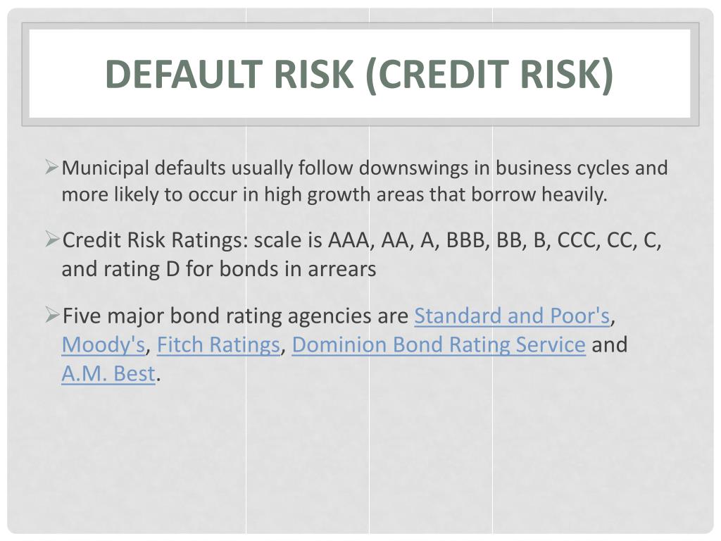 PPT - History of municipal bond defaults PowerPoint Presentation, free ...