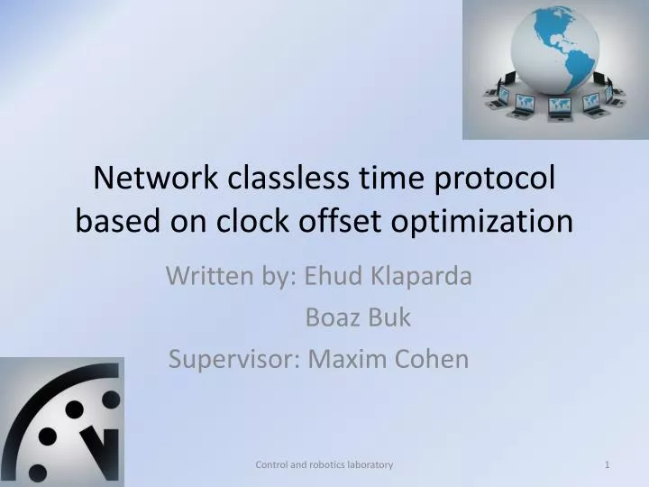 PPT - Network classless time protocol based on clock offset optimization PowerPoint Presentation ...