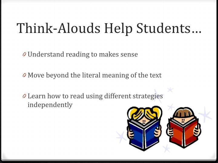 PPT - Think- Alouds PowerPoint Presentation - ID:2831201