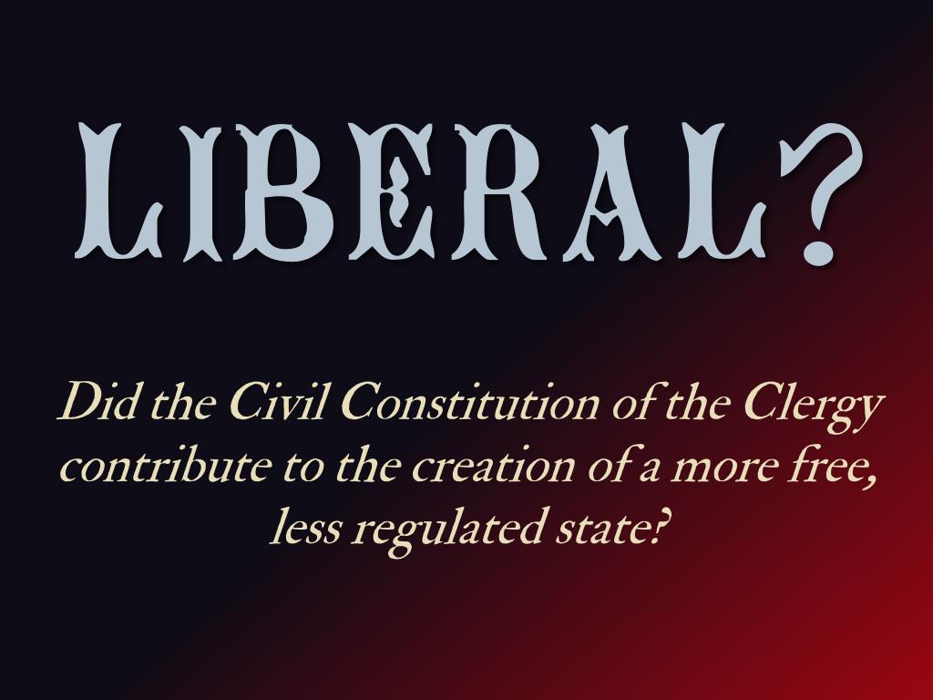 PPT - The Civil Constitution of the Clergy PowerPoint Presentation ...