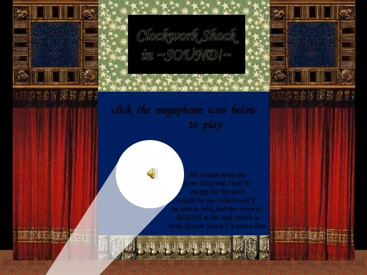 PPT - Clockwork Shock in ~SOUND!~ PowerPoint Presentation, free ...