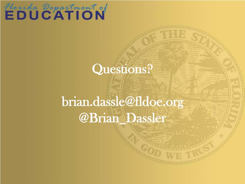 PPT - Brian Dassler Deputy Chancellor for Educator Quality brian.dassle ...