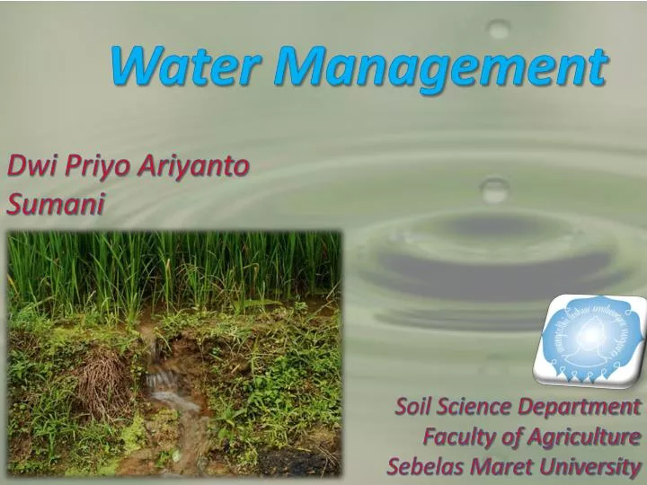PPT - Water Management PowerPoint Presentation, free download - ID:2831666