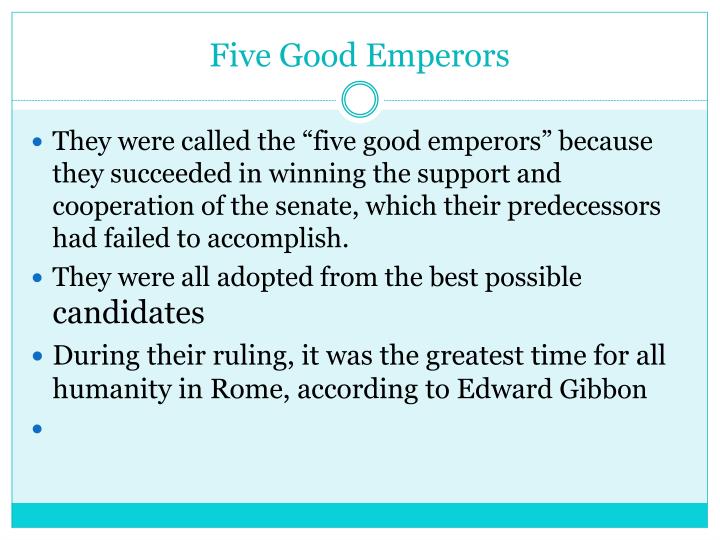 Five Good Emperors Rome