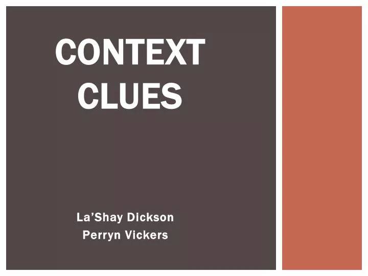 PPT - Context Clues PowerPoint Presentation, free download - ID:2832131