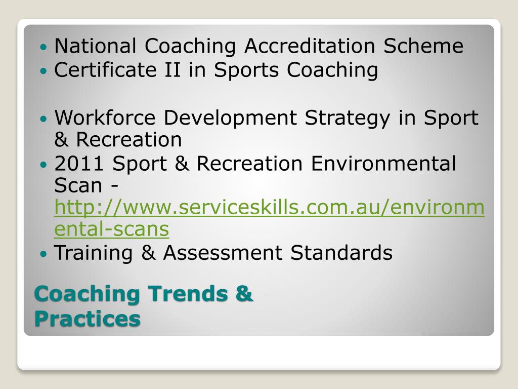 PPT - Level 1 Coach Accreditation Course CERTIFICATE II IN SPORTS ...