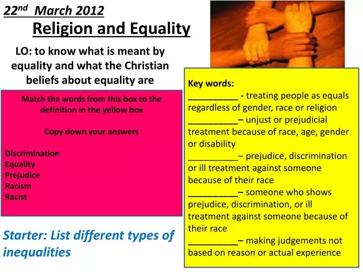 PPT - Religion and Equality PowerPoint Presentation, free download - ID ...