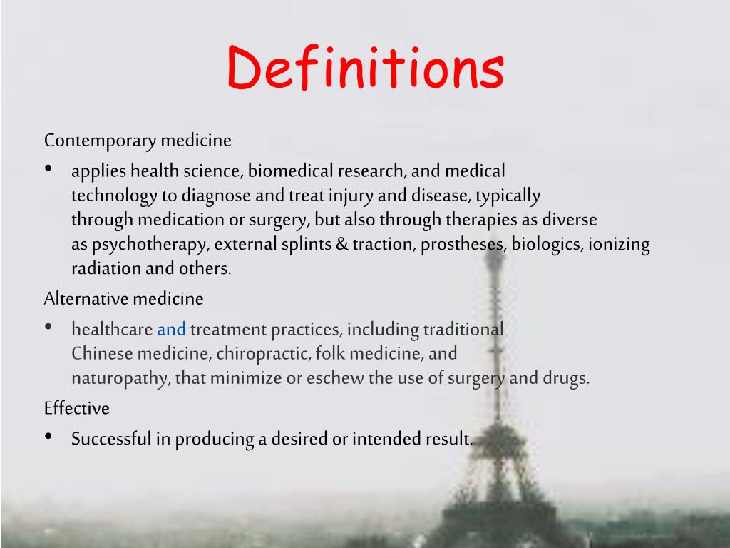 PPT - CONTEMPORARY MEDICINE VS ALTERNATIVE MEDICINE PowerPoint ...