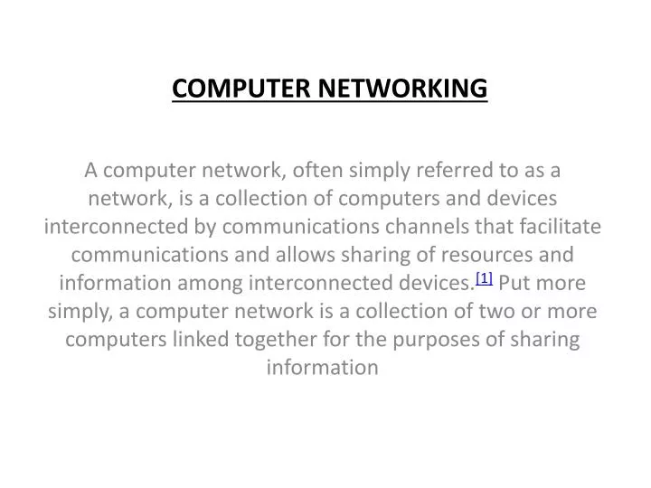 PPT - COMPUTER NETWORKING PowerPoint Presentation, free download - ID ...