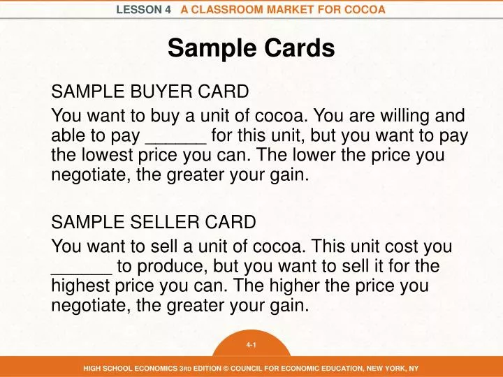 PPT - Sample Cards PowerPoint Presentation, free download - ID:2832920