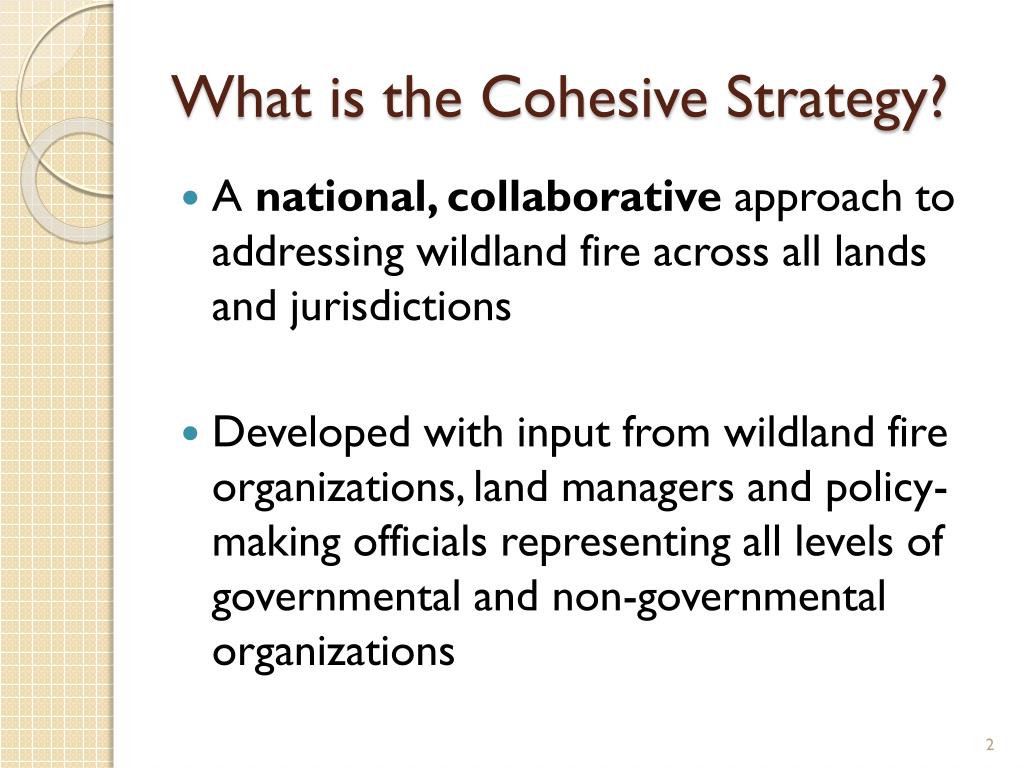 PPT - National Cohesive Wildland Fire Management Strategy PowerPoint ...