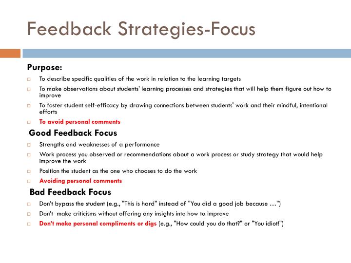 PPT - How to Give Effective Feedback to Your Students by Susan M ...