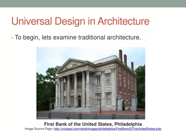 PPT - Universal Design in Architecture PowerPoint Presentation, free ...