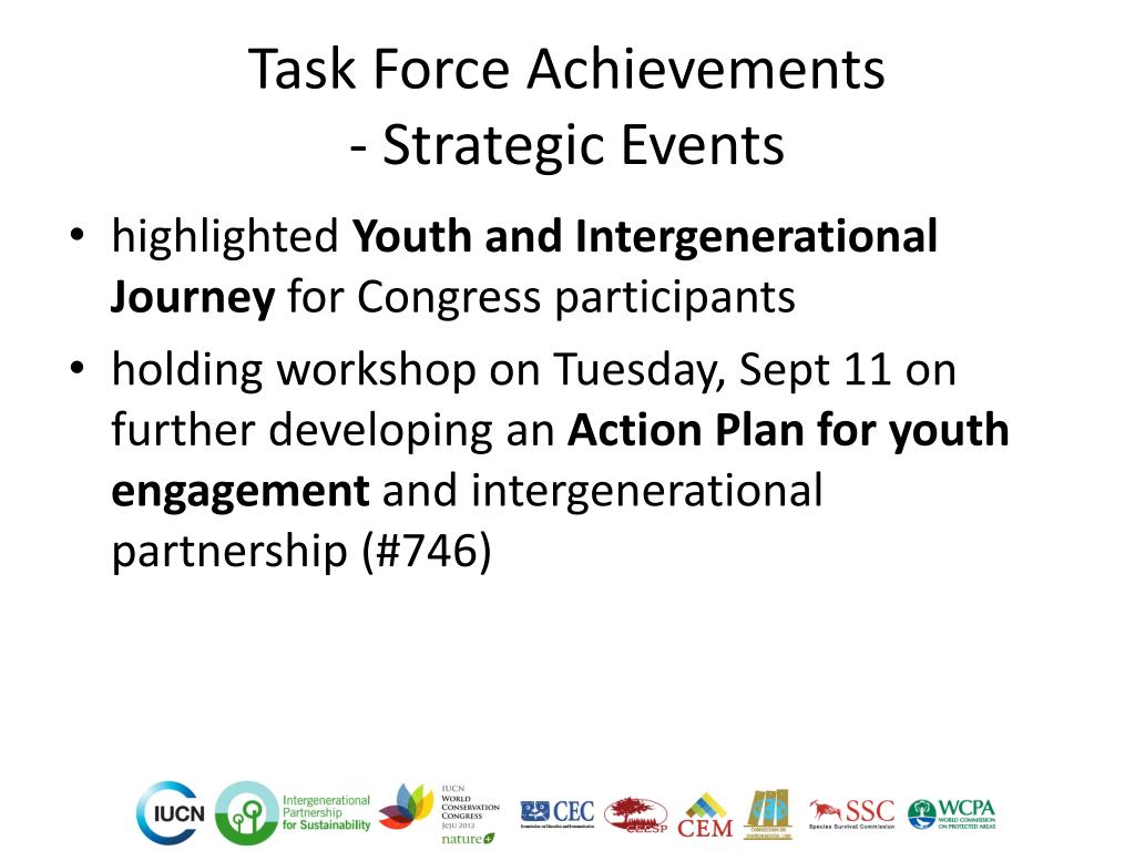 PPT - Youth Engagement and Intergenerational Partnership: Toward an IUCN-wide Action Plan ...