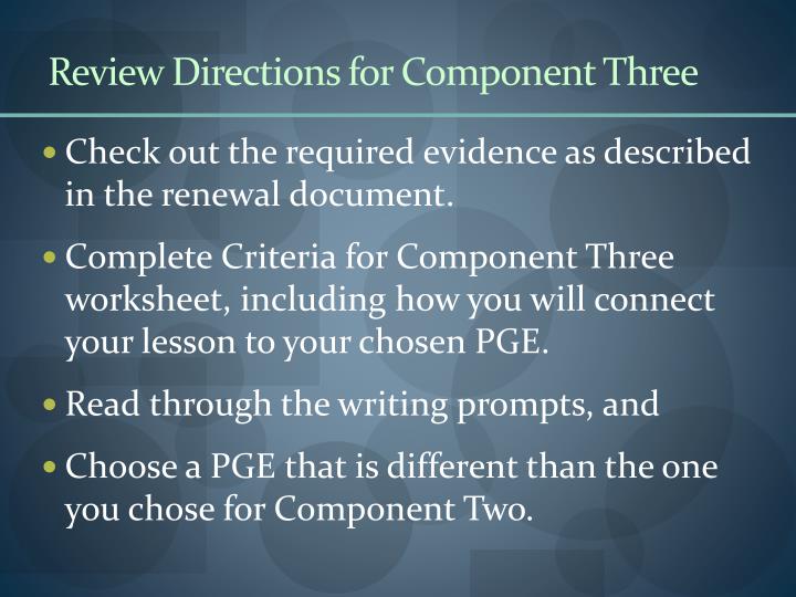 PPT - NBPTS RENEWAL ~ COMPONENT THREE: PowerPoint Presentation - ID:2834518