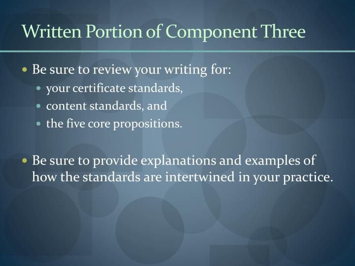 PPT - NBPTS RENEWAL ~ COMPONENT THREE: PowerPoint Presentation - ID:2834518
