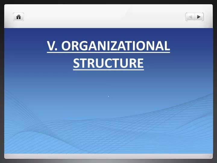 PPT - V. Organizational Structure PowerPoint Presentation, free ...