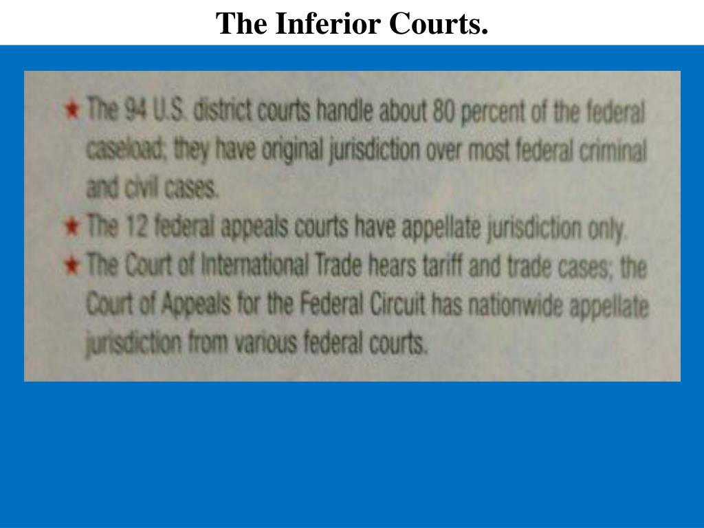 PPT - 18. The Federal Court System. PowerPoint Presentation, free ...