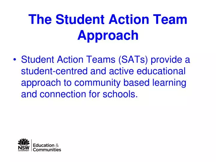 PPT - The Student Action Team Approach PowerPoint Presentation, free ...