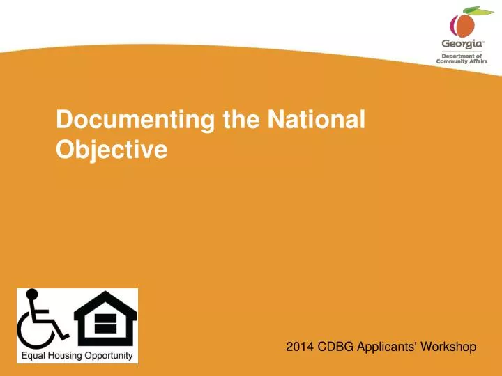 PPT - Documenting the National Objective PowerPoint Presentation, free ...