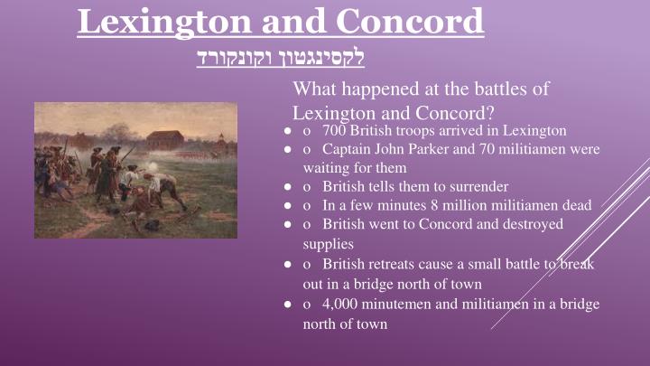 PPT - The Road to Lexington and Concord Chapter 6, Section 3 PowerPoint ...