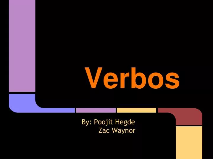 PPT - Verbos PowerPoint Presentation, free download - ID:2838011