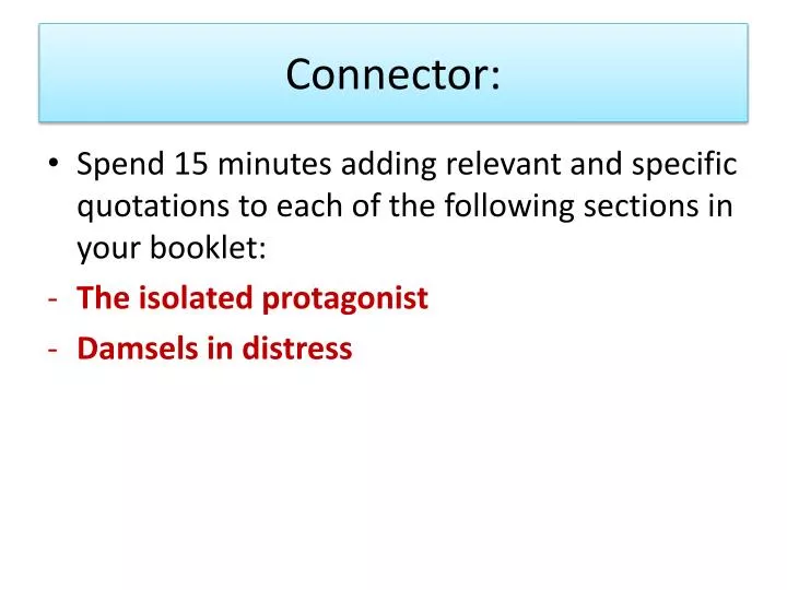 PPT - Connector: PowerPoint Presentation, free download - ID:2838187