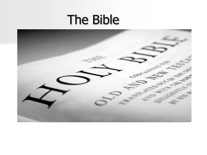 PPT - The Bible PowerPoint Presentation, free download - ID:2838320