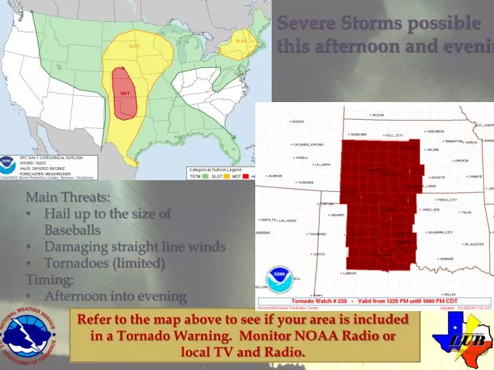 PPT - Severe Storms possible this afternoon and evening PowerPoint ...