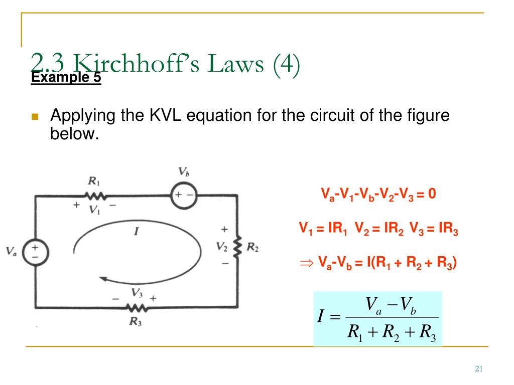PPT - Lecture 2 Basic Circuit Laws PowerPoint Presentation, free ... PPT - Lecture 2 Basic Circuit Laws PowerPoint Presentation, free ...