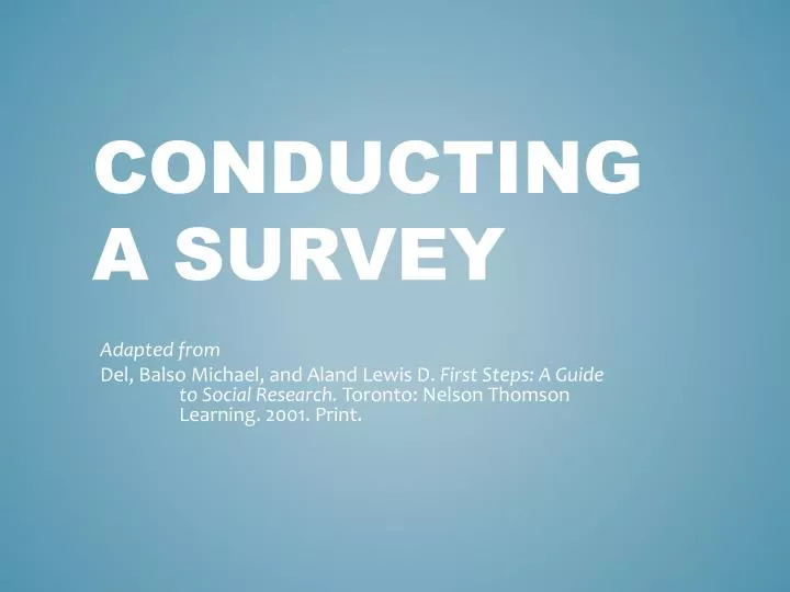 PPT - Conducting a survey PowerPoint Presentation, free download - ID ...