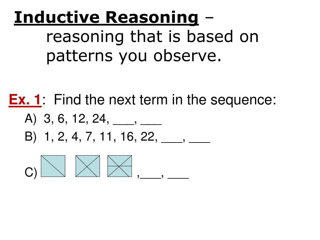 PPT - Lesson 2.1 Inductive Reasoning in Geometry PowerPoint ... PPT - Lesson 2.1 Inductive Reasoning in Geometry PowerPoint ...