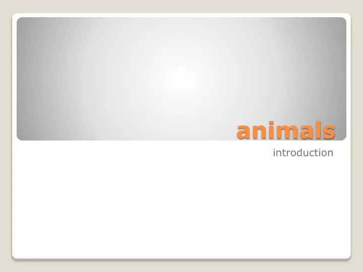 PPT - animals PowerPoint Presentation, free download - ID:2839213