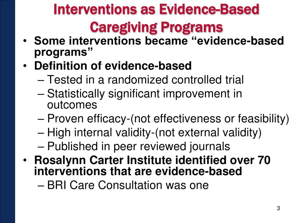 PPT - “Evidence-Based Programs for Caregiving Families” Annual ...