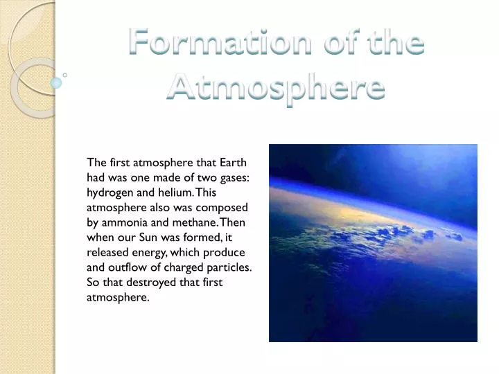 PPT - Formation of the Atmosphere PowerPoint Presentation, free ...