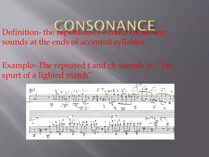 PPT - Consonance PowerPoint Presentation, free download - ID:2839895