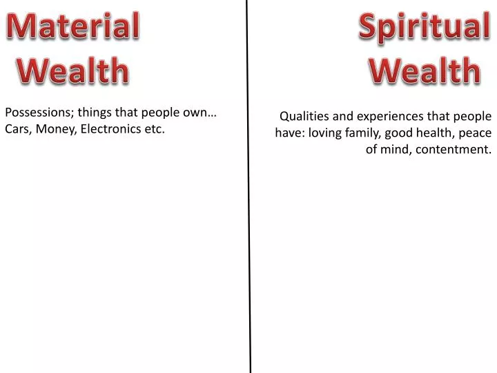 PPT - Material Wealth PowerPoint Presentation, free download - ID:2839913