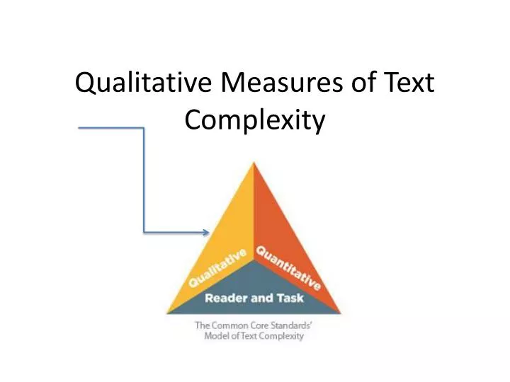 PPT - Qualitative Measures of Text Complexity PowerPoint Presentation ... PPT - Qualitative Measures of Text Complexity PowerPoint Presentation ...