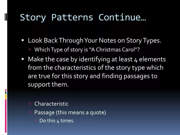 PPT - Story Patterns Continue… PowerPoint Presentation, free download ...