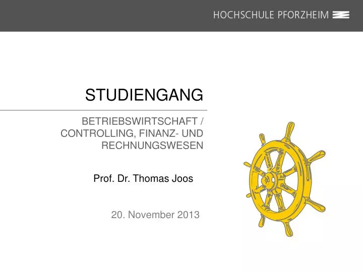 PPT - STUDIENGANG PowerPoint Presentation, free download - ID:2840603