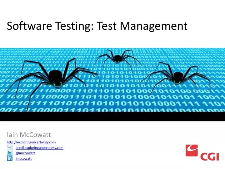 PPT - Software Testing: Test Management PowerPoint Presentation, free ...
