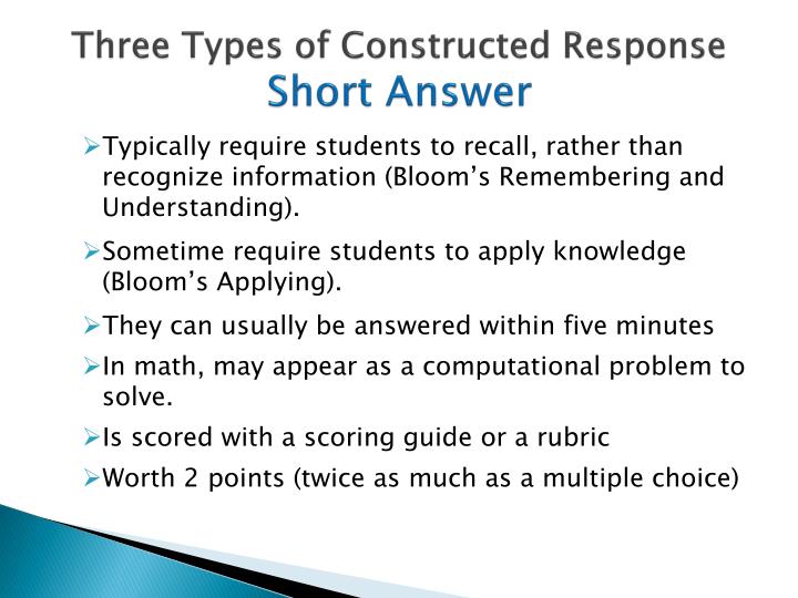 PPT - Constructed Response in the Classroom PowerPoint Presentation ...