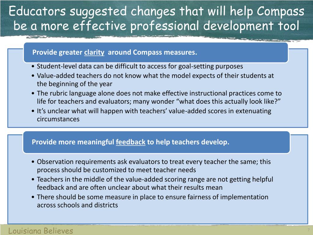 PPT - LASEA Winter Conference February 7, 2013 Compass Teacher Rubric ...