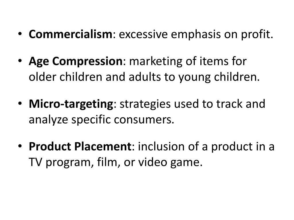 PPT - Consuming Kids: the commercialization of childhood PowerPoint ...