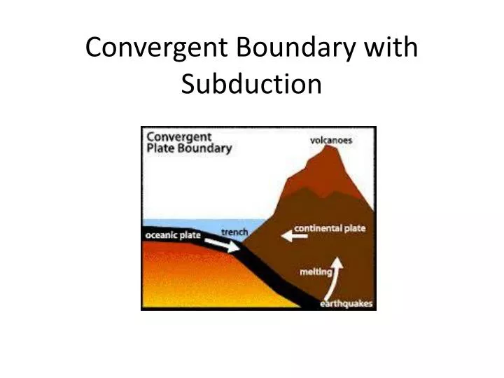 PPT - Convergent Boundary with Subduction PowerPoint Presentation, free ...