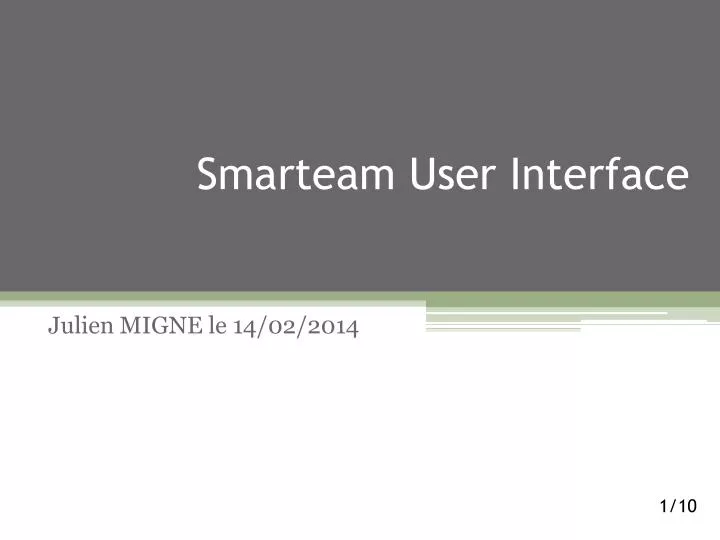 PPT - Smarteam User Interface PowerPoint Presentation, free download ...