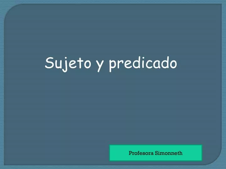 PPT - Sujeto y predicado PowerPoint Presentation, free download - ID ...