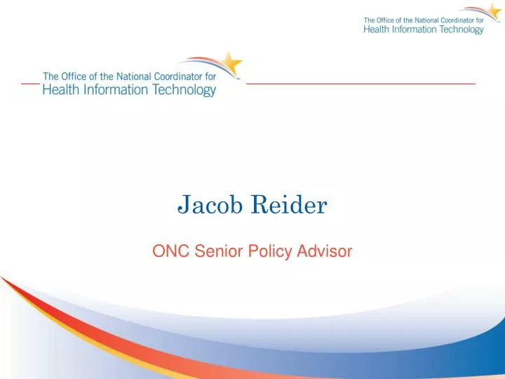 PPT - Jacob Reider PowerPoint Presentation, free download - ID:2841892