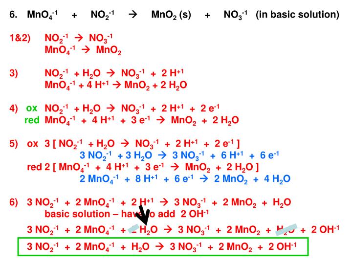 PPT - Balancing Redox Equations PowerPoint Presentation - ID:2842629