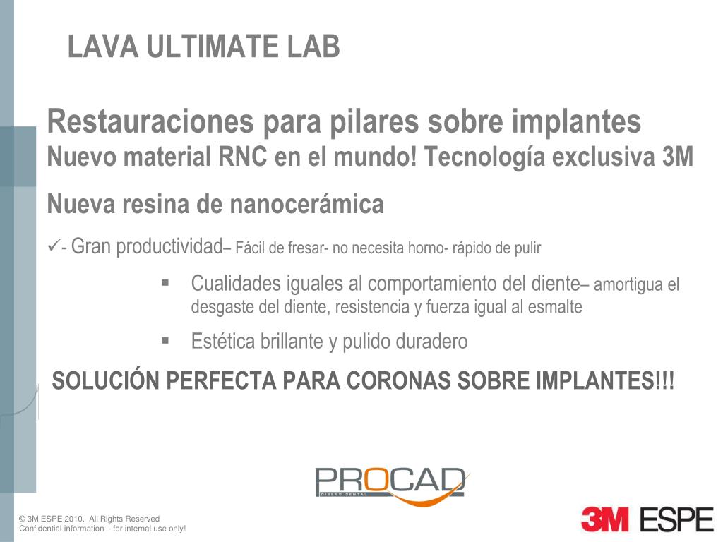 PPT - PROCAD DISEÑO DENTAL , pone a su disposición la nueva Resina ...